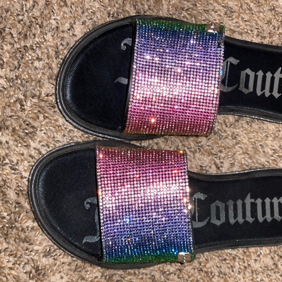 Juicy Couture | Shoes | Juice Sparkle Slide Sandals | Poshmark
